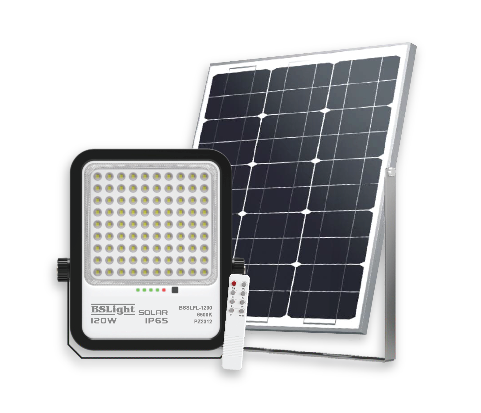 LED SOLAR FLOOD LIGHT GLORY LENS SERIES MONO SILICON SOLAR PANEL ...